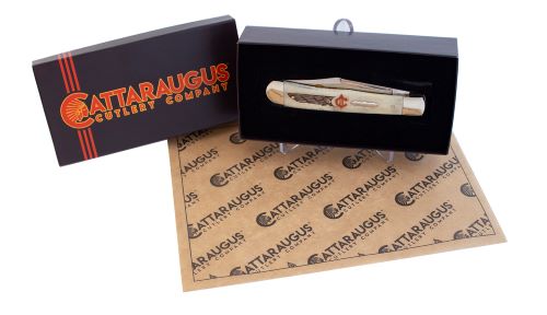 Cattaraugus Cutlery Smooth Natural Bone Heritage Wings Trapper | Cherry ...